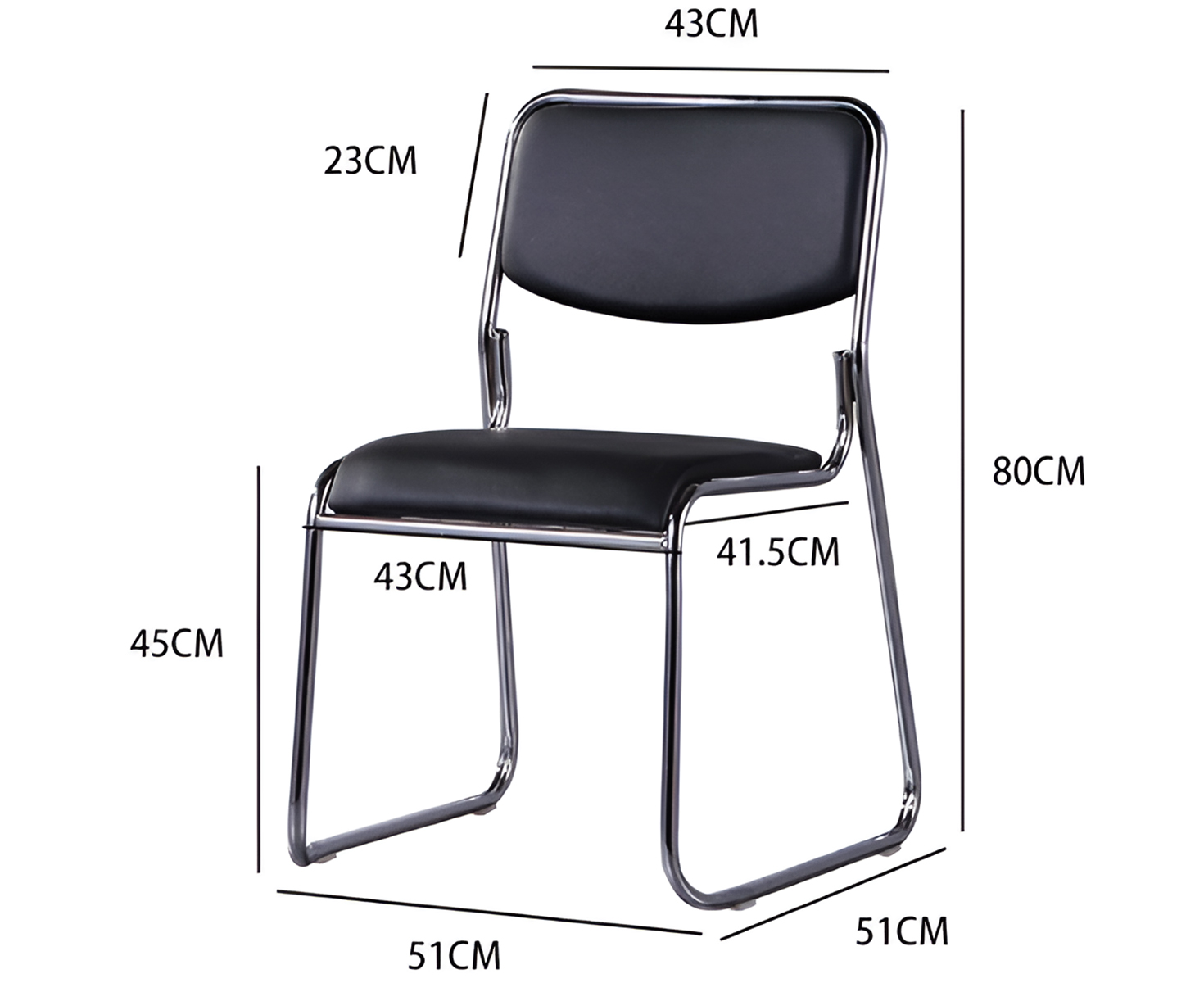 Chrome Leg Visitors Chair in Nairobi – Sleek, Durable & Comfortable ...